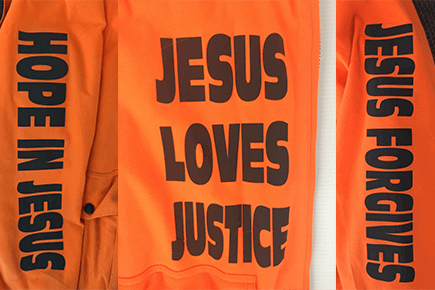 Bible Embroidery - Custom Hoody" and jackets